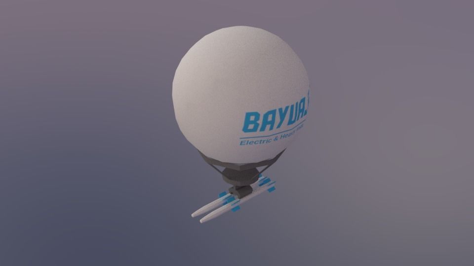 AA missile carrier balloon 3D model | CGTrader