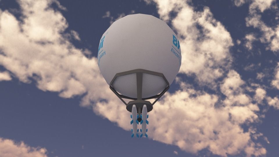 AA missile carrier balloon 3D model | CGTrader