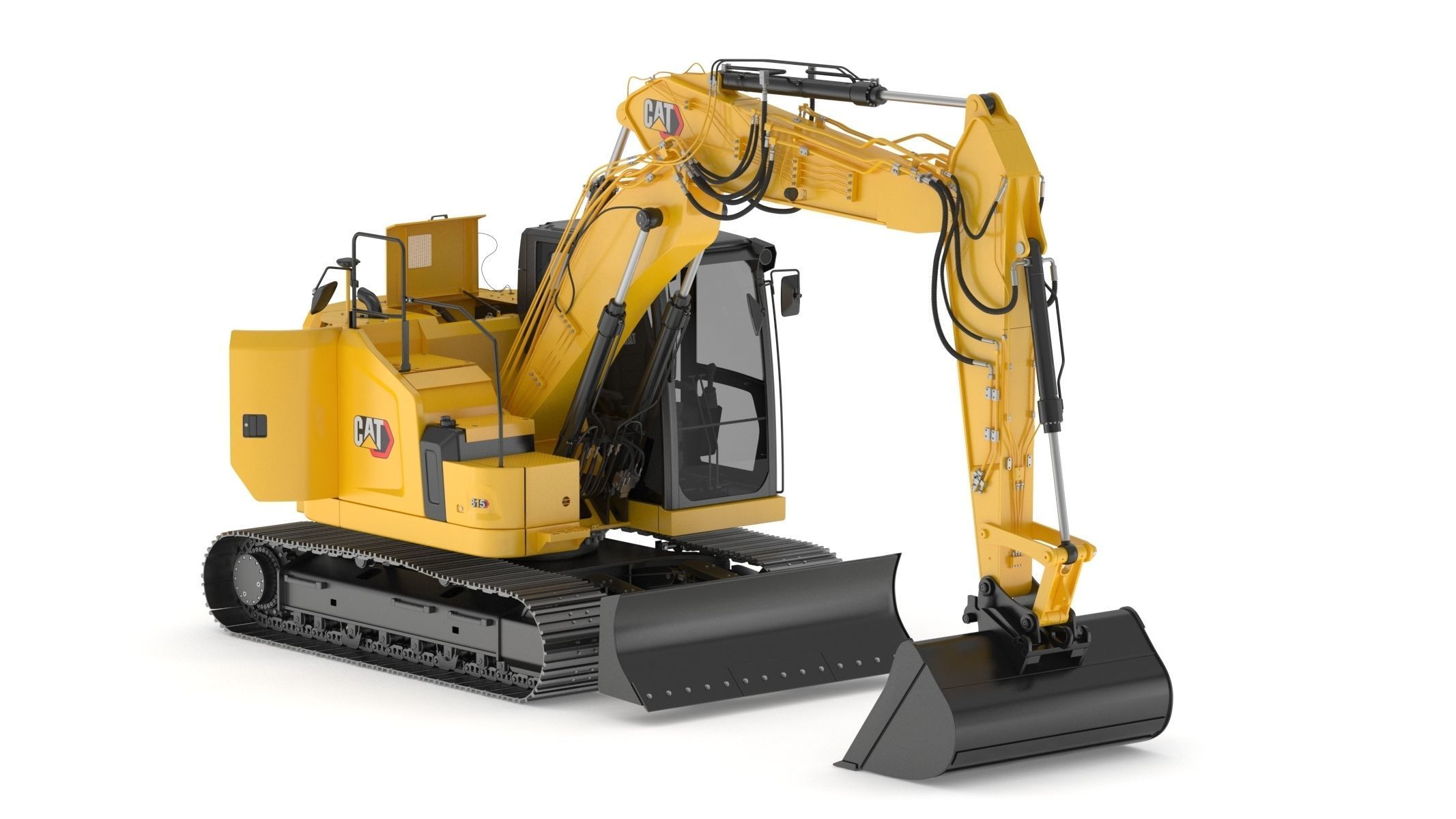 CAT 315 Triple Arm 3D model | CGTrader