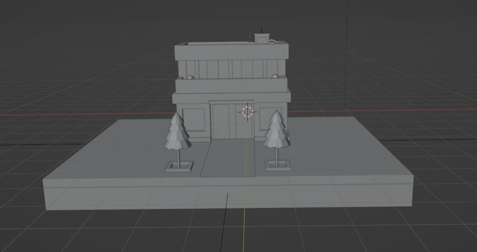 3D model city building VR / AR / low-poly | CGTrader