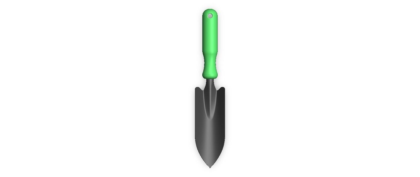 Steel Garden Hand Trowel 3D model | CGTrader