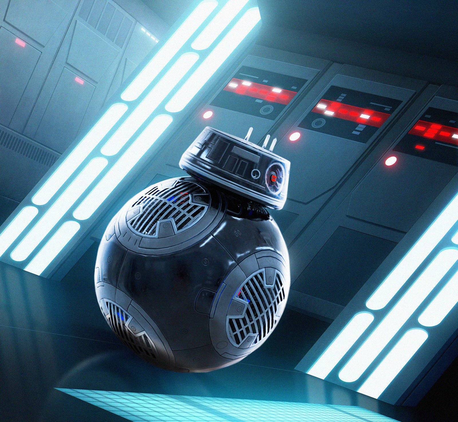 BB-9 E Imperial color Star Wars free VR / AR / low-poly 3D model rigged ...