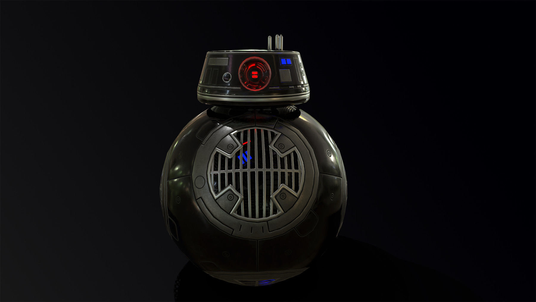 BB-9 E Imperial color Star Wars free VR / AR / low-poly 3D model rigged | CGTrader