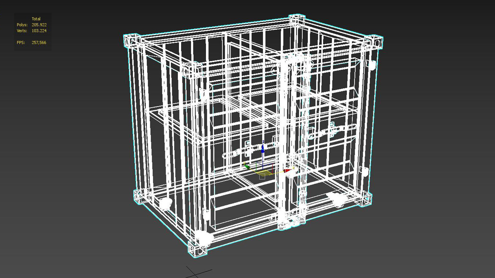 Buffet or almari container concept 3D model | CGTrader