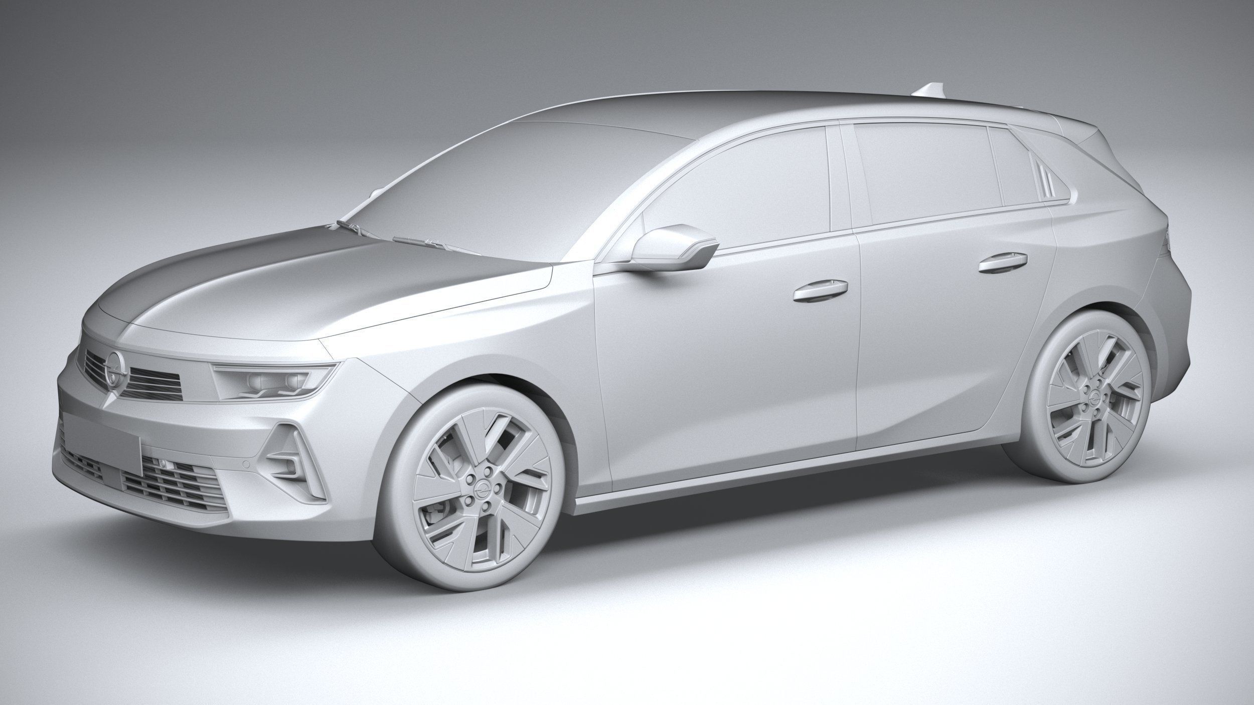 Opel Astra Electric 2023 3D model | CGTrader
