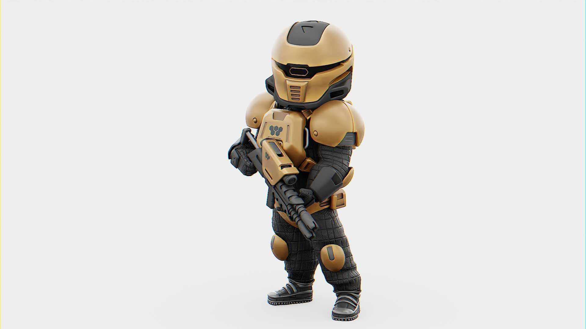 TROOPER XX-2000 RIGGED 3D model rigged | CGTrader