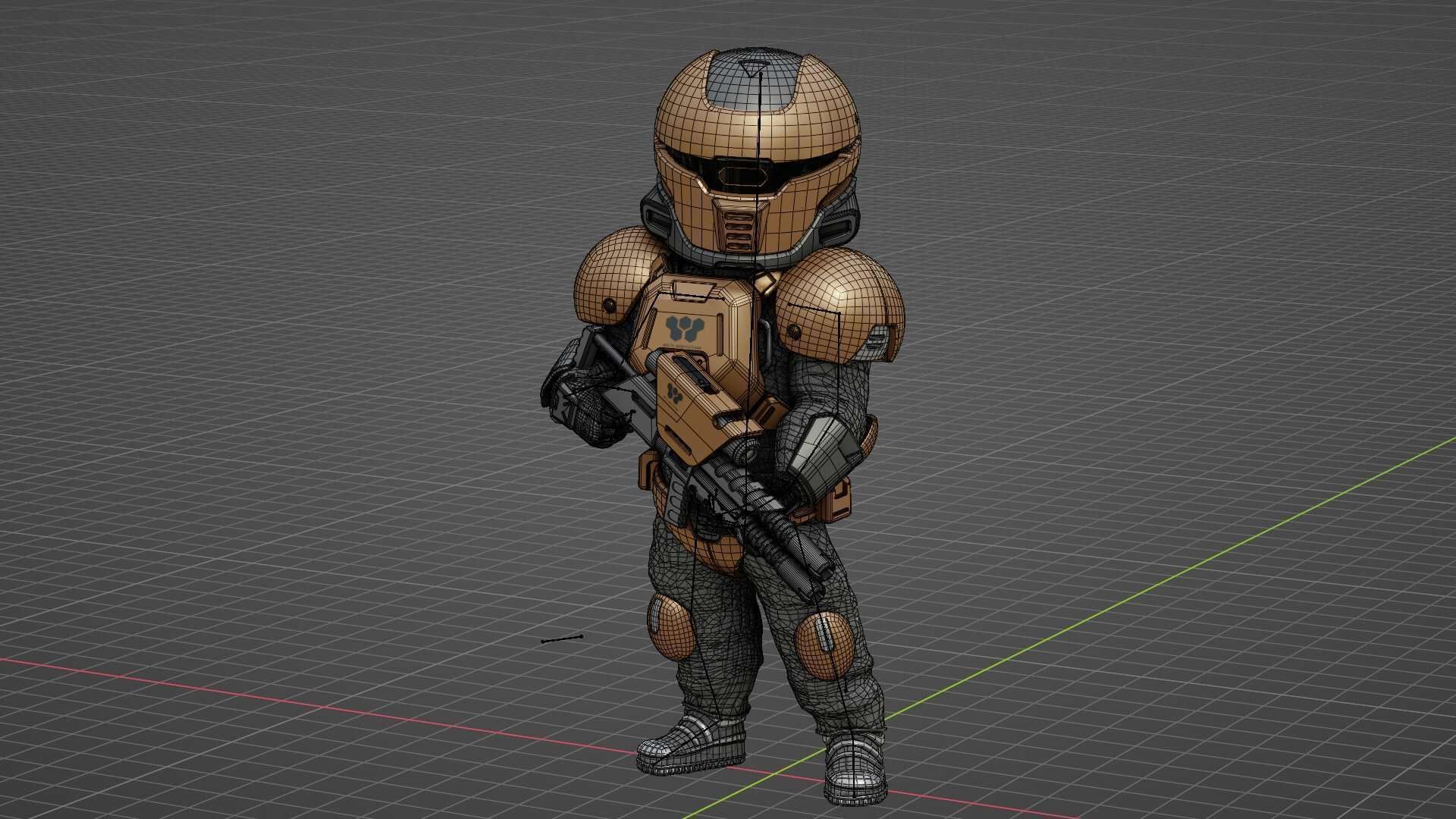 TROOPER XX-2000 RIGGED 3D model rigged | CGTrader