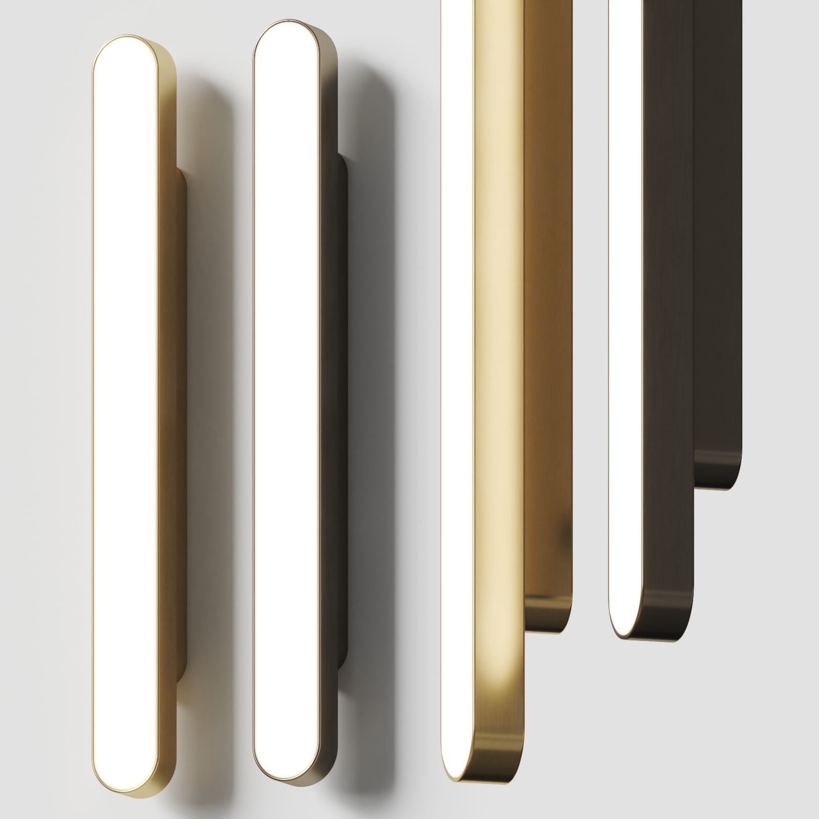 Square in Circle Capsule Wall Lamp 3D model | CGTrader