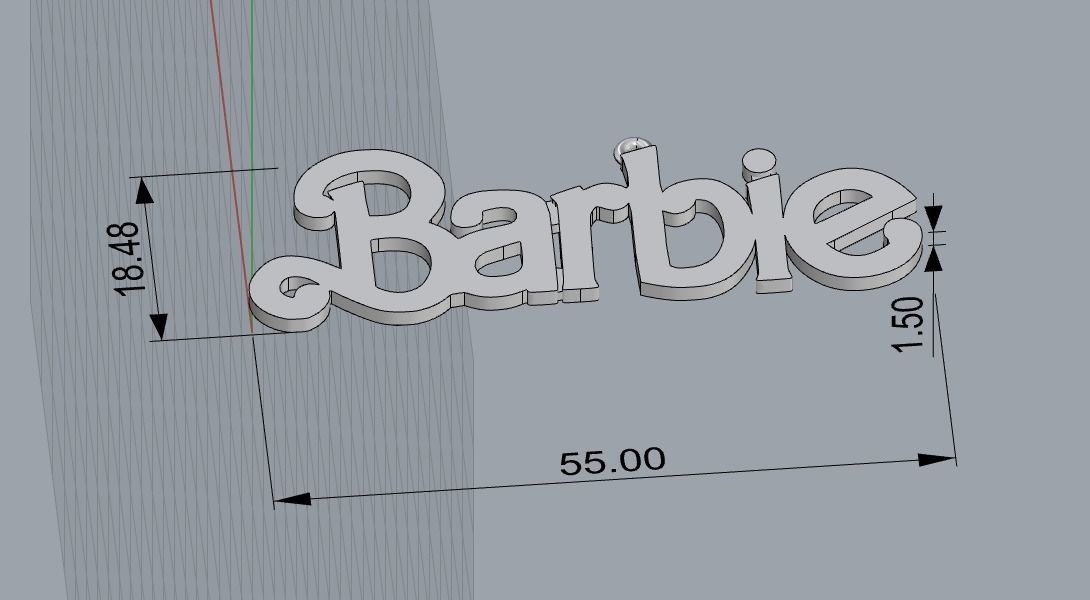 230729 Pendant Barbie 3D print model necklace 3D model 3D printable ...