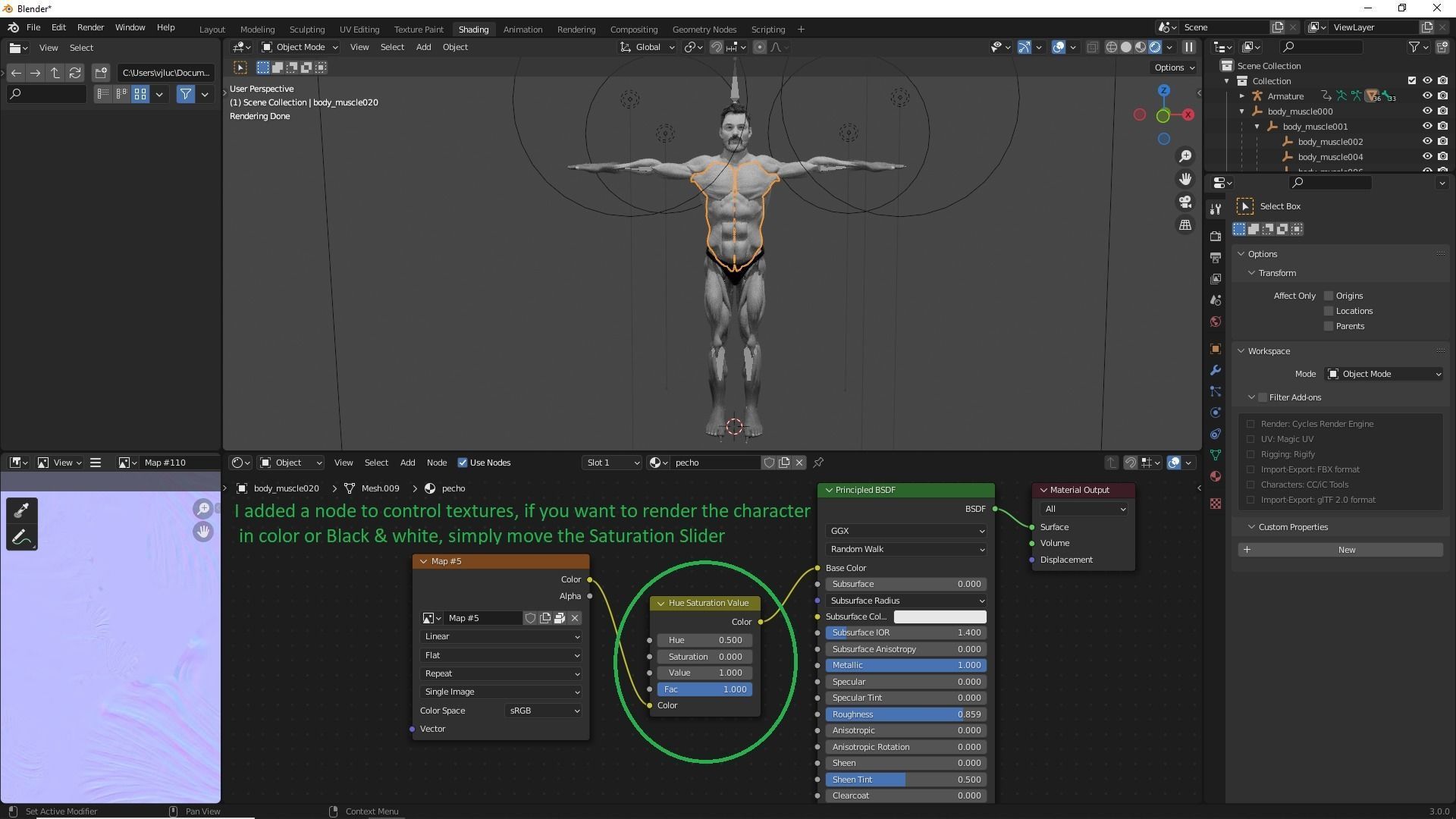 3D model Muscular Man Exposed Muscles fitness crossfit Health VR / AR ...