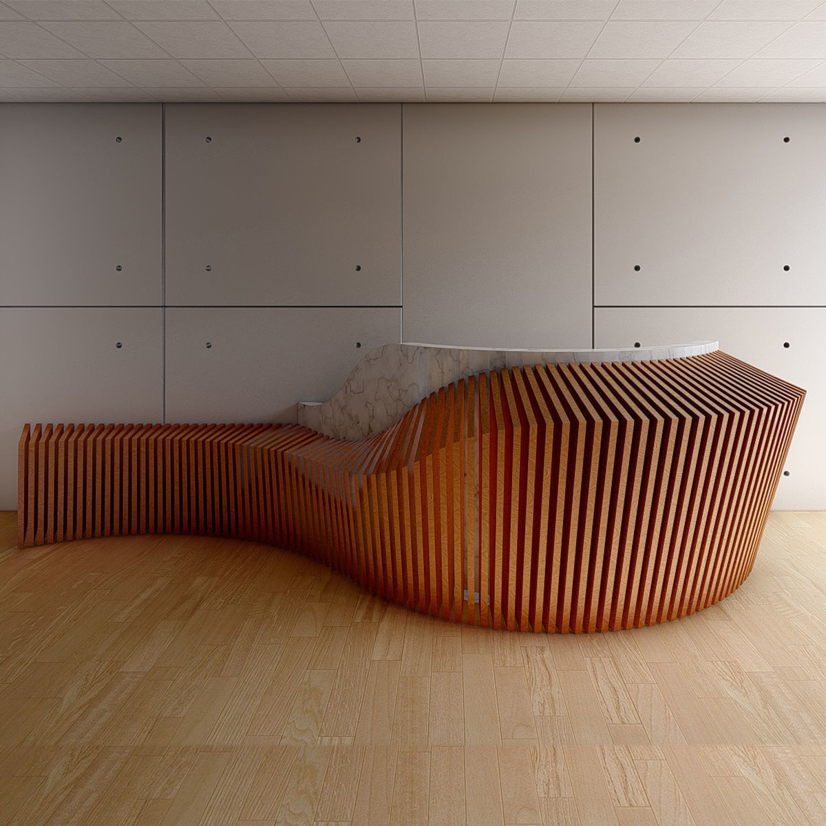 Reception Desk 3D model | CGTrader