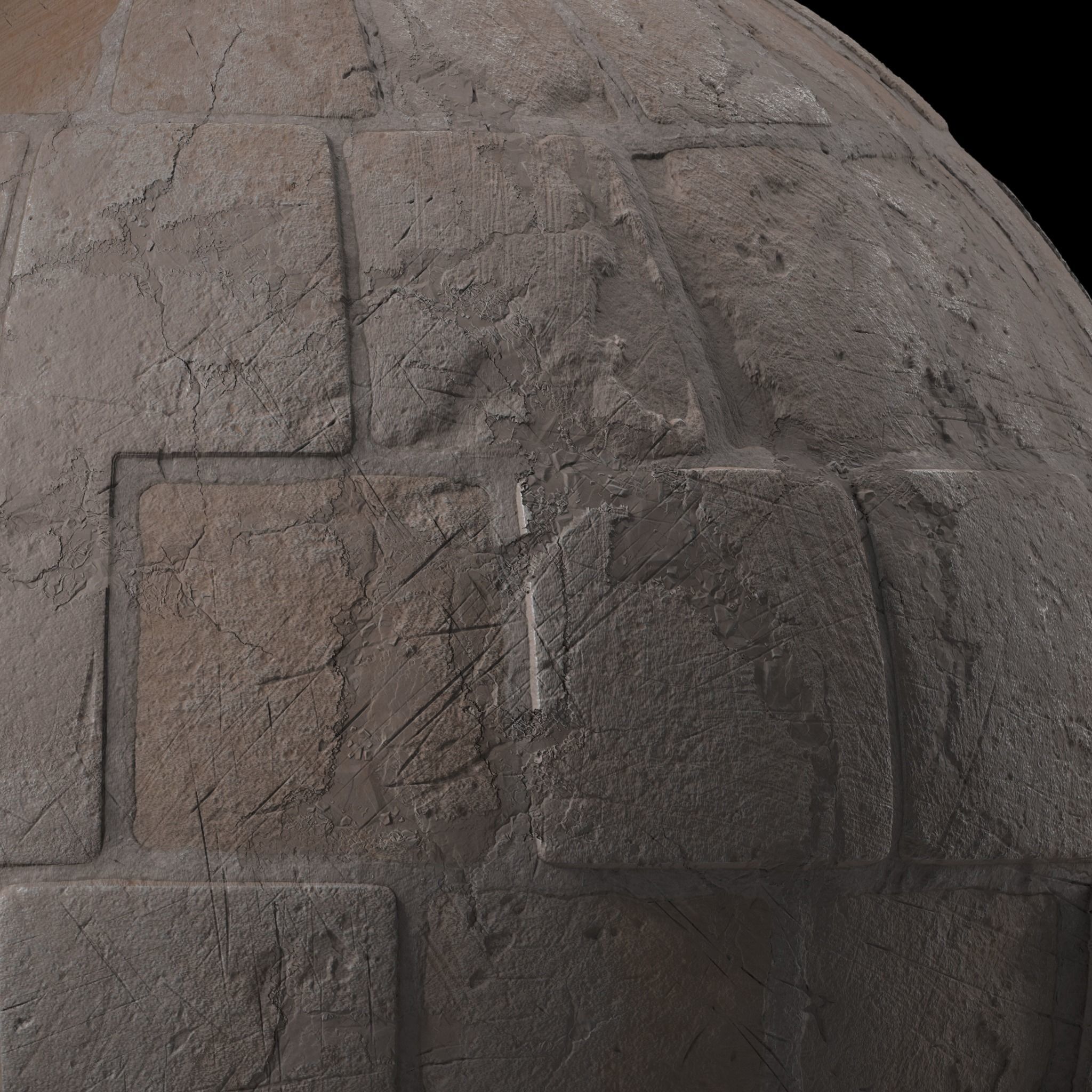 Texture Pavement Materials 43- Slat Stone Paving Sbsar Pbr 4k Seamless ...