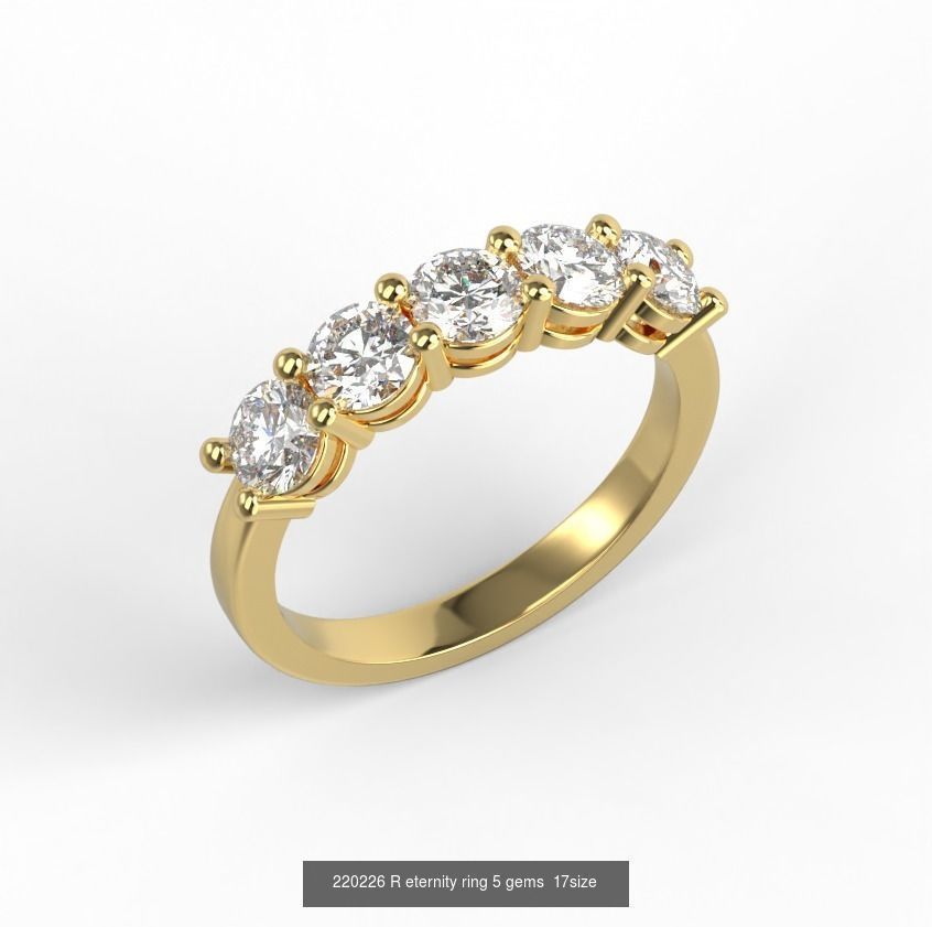 CAD 10 eternity rings jewellery pack 3D print 3D Model Collection ...