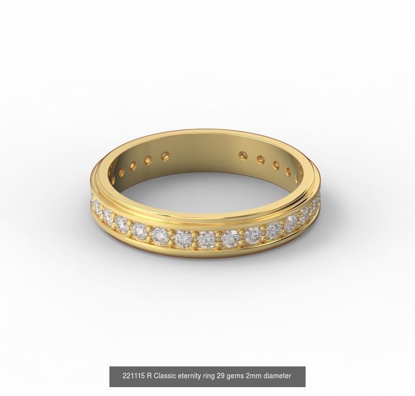 CAD 10 eternity rings jewellery pack 3D print 3D Model Collection ...