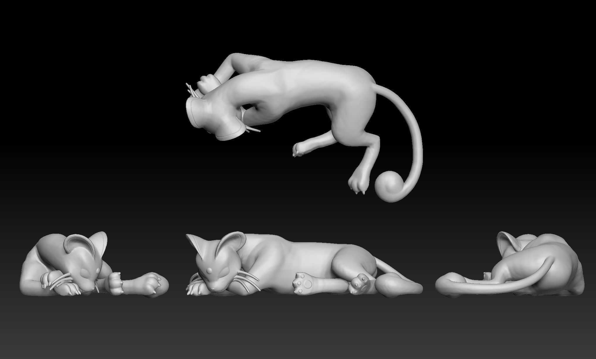 Pokemon Meowth Persian 3D model 3D printable | CGTrader