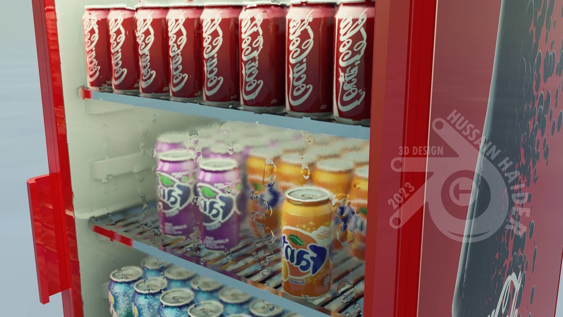 3D model Coke Refrigerator VR / AR / low-poly | CGTrader