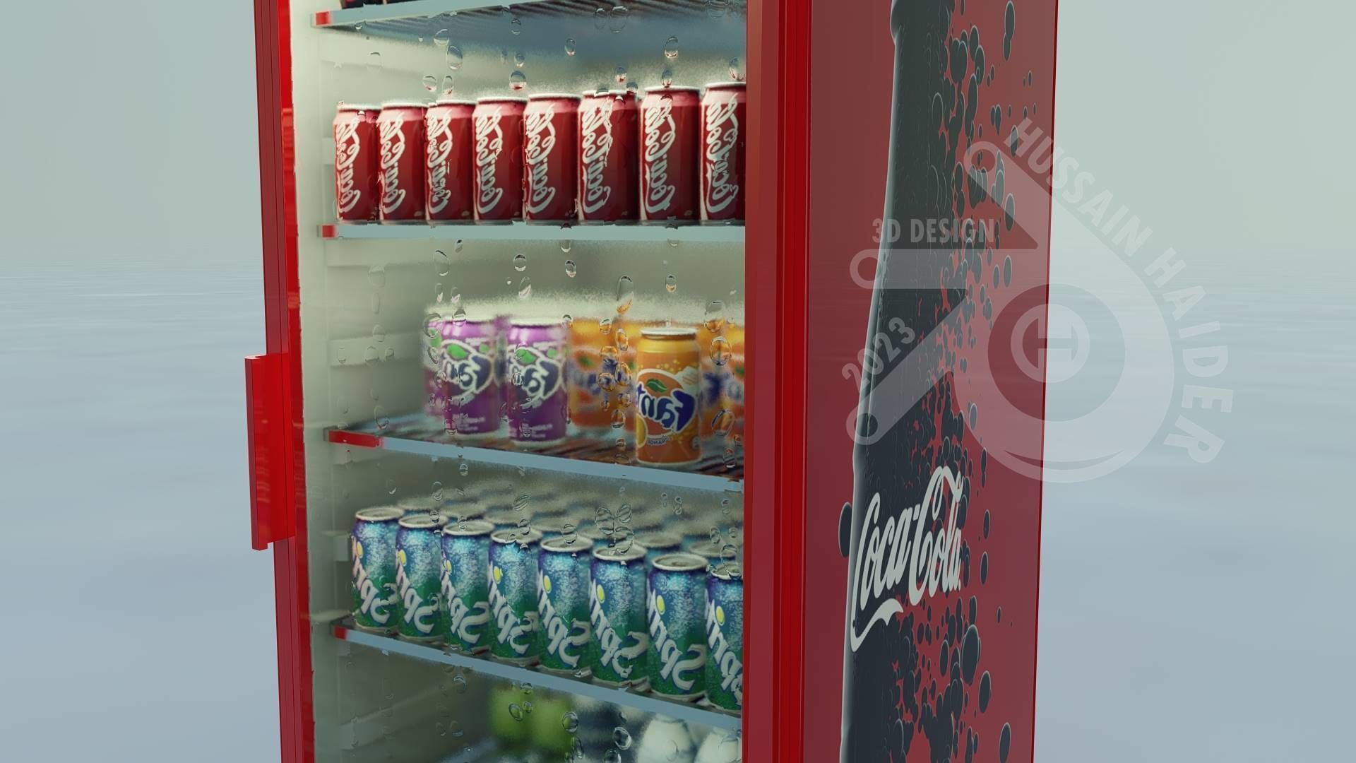 3D model Coke Refrigerator VR / AR / low-poly | CGTrader