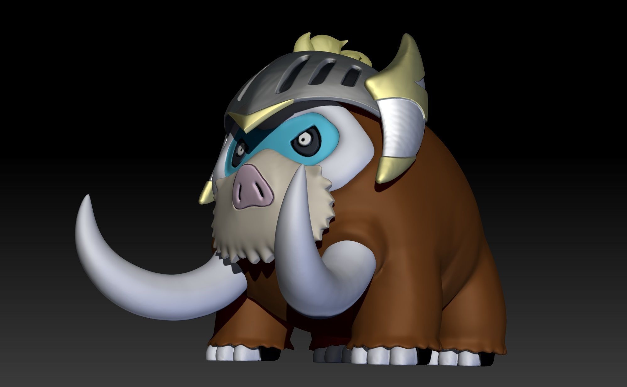 Pokemon Unite Mamoswine Knight Style 3D model 3D printable | CGTrader
