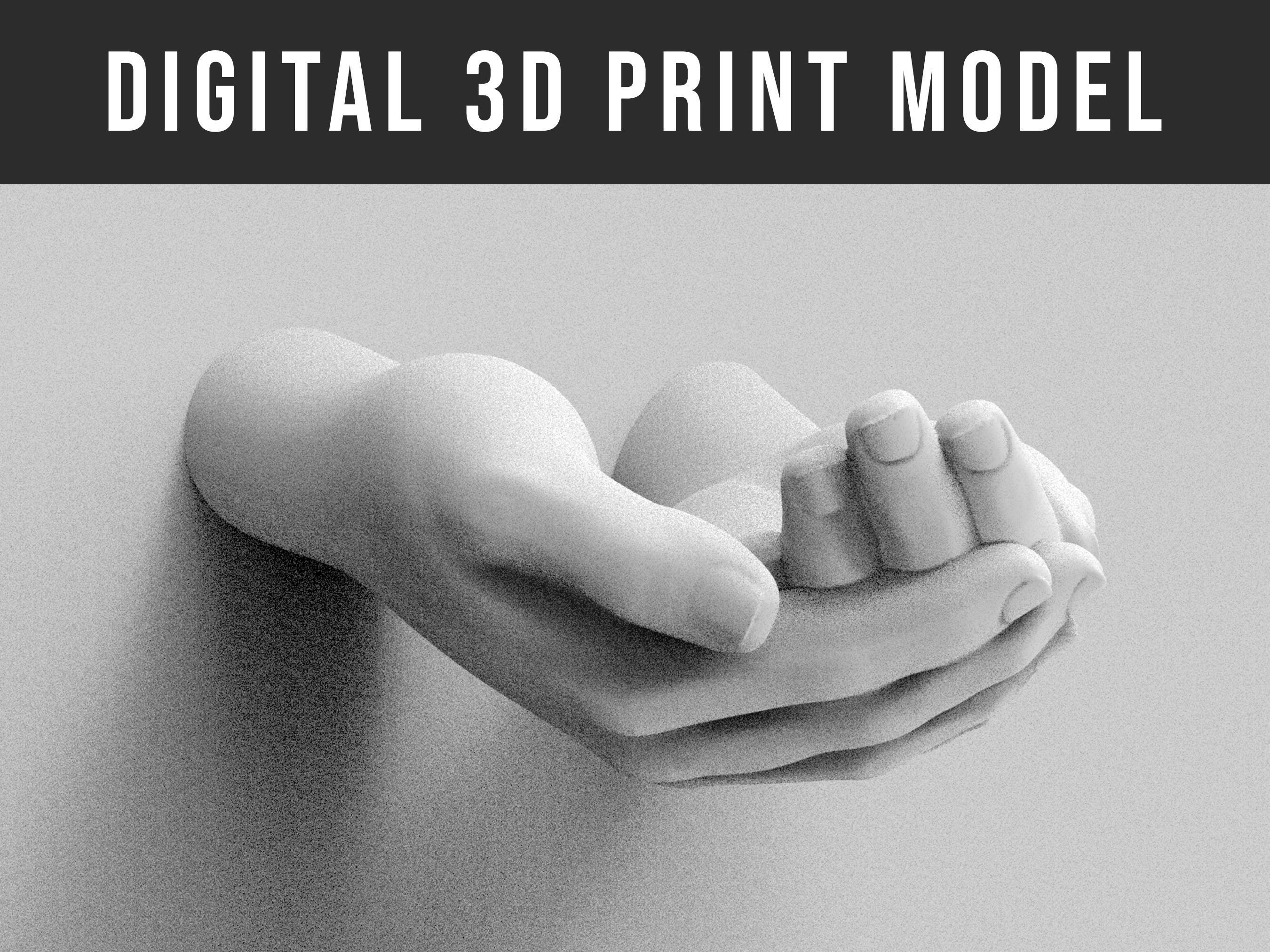 Two Hands Sculpture 3D model 3D printable | CGTrader