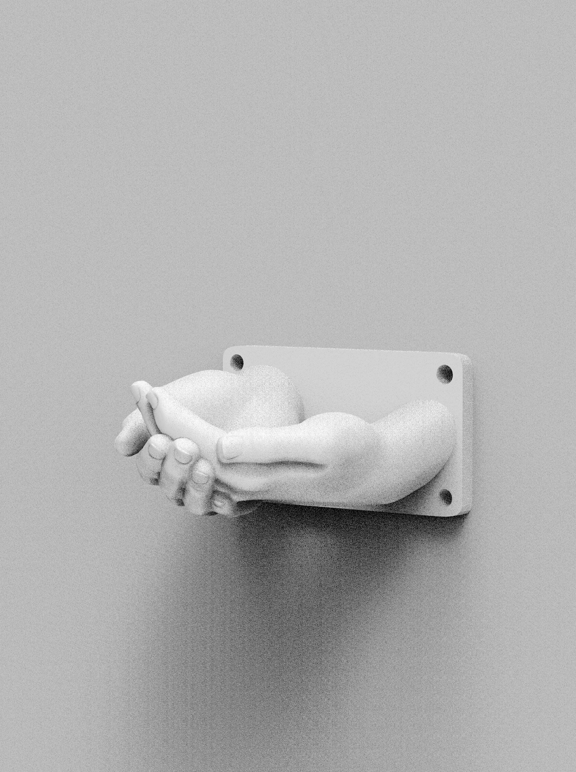 Two Hands Sculpture 3D model 3D printable | CGTrader
