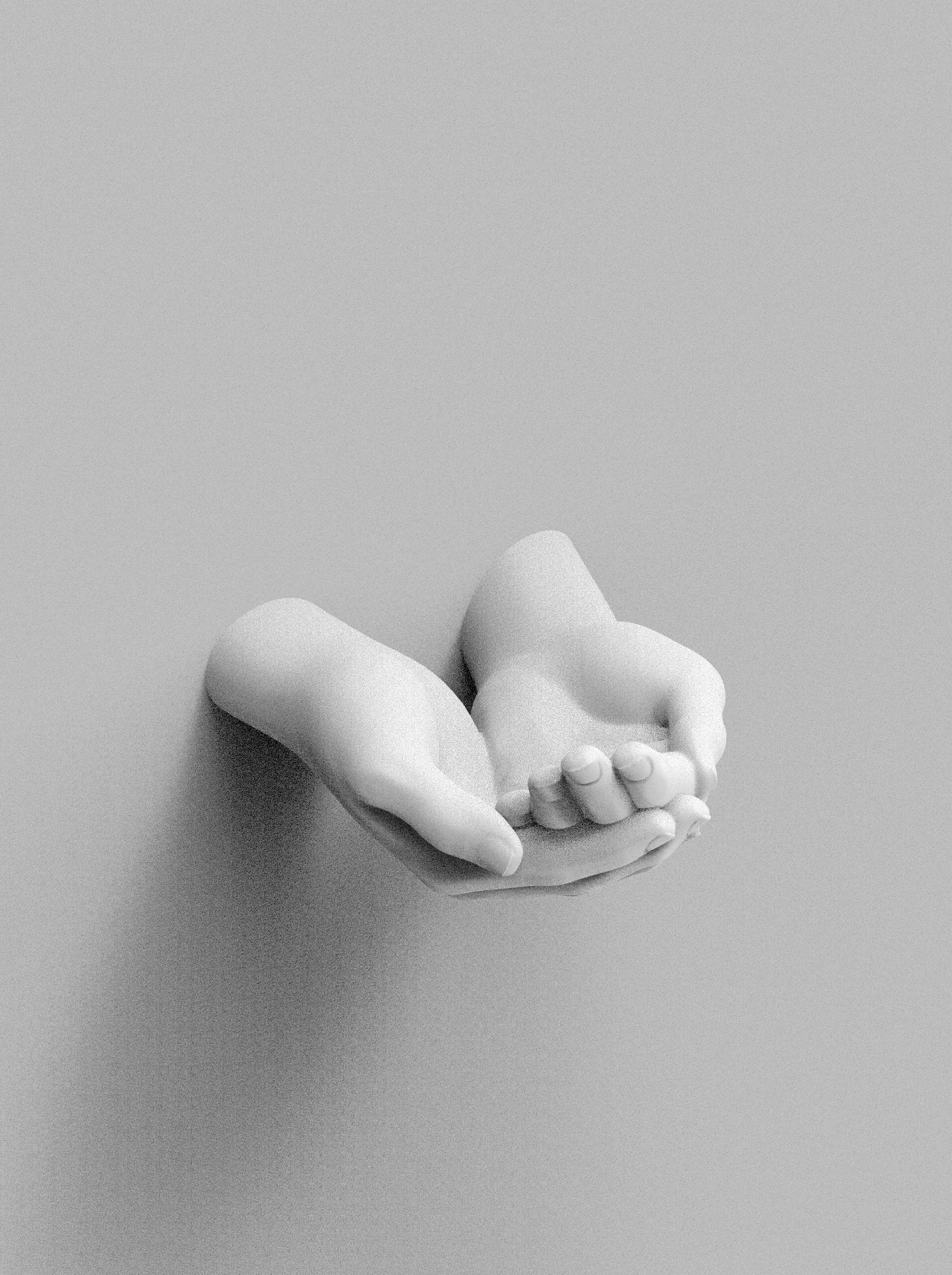 Two Hands Sculpture 3D model 3D printable | CGTrader