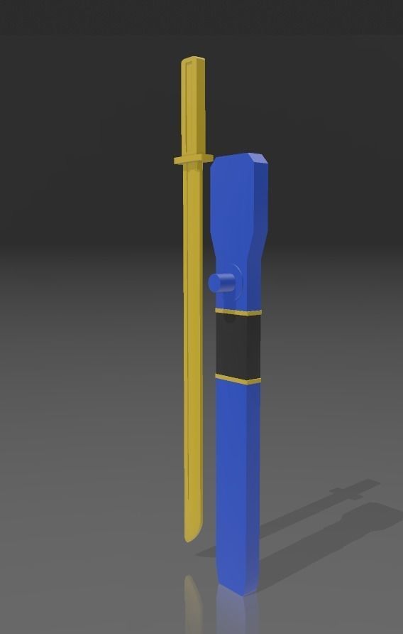 SWORD POWER RANGER NINJOR REPLACEMENT 3D model 3D printable | CGTrader