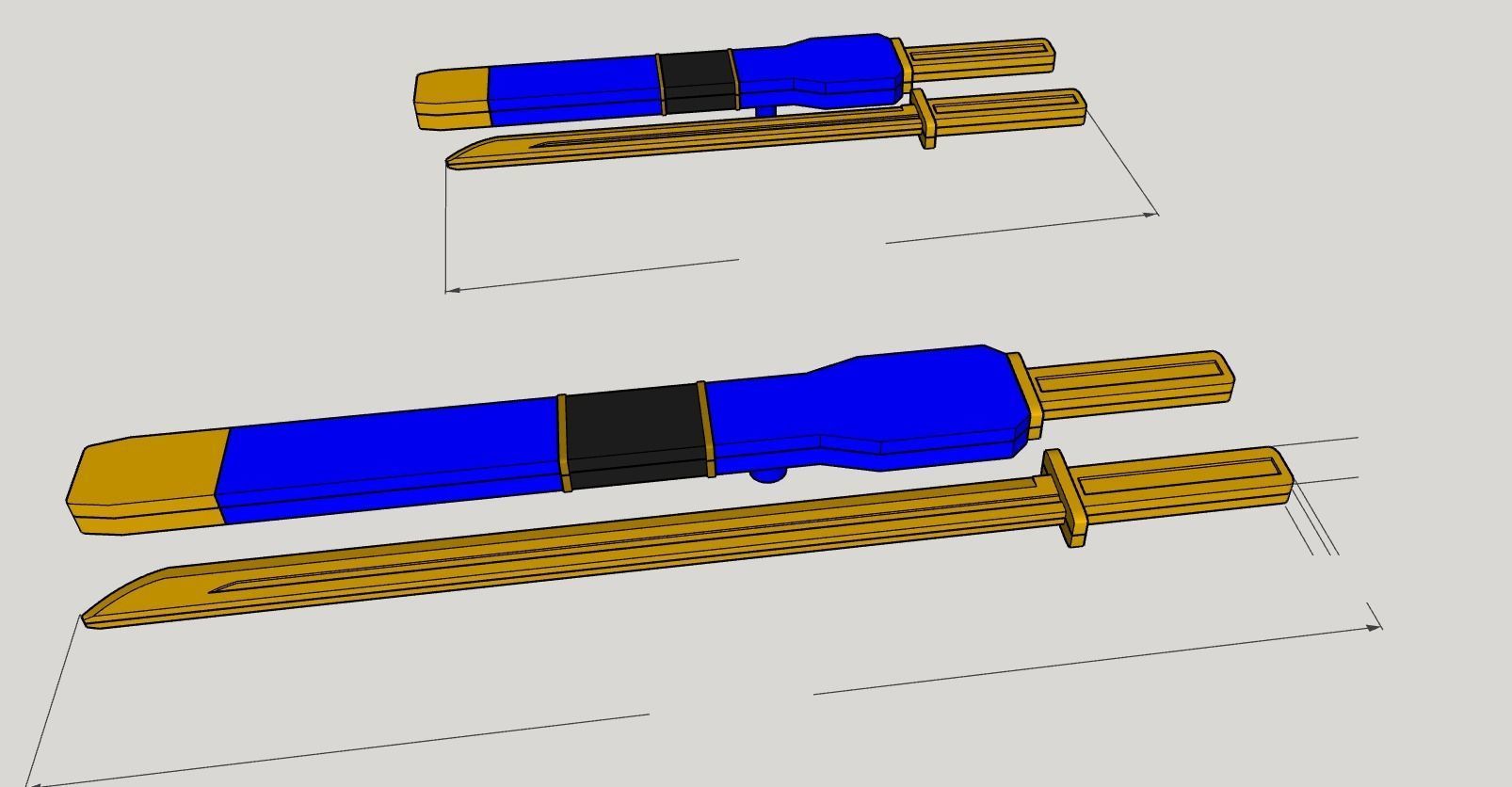 SWORD POWER RANGER NINJOR REPLACEMENT 3D model 3D printable | CGTrader