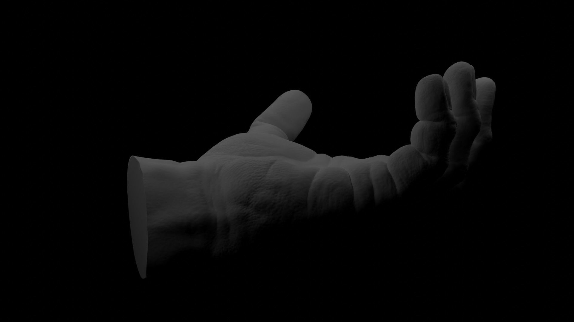 Human hand 3D model rigged | CGTrader