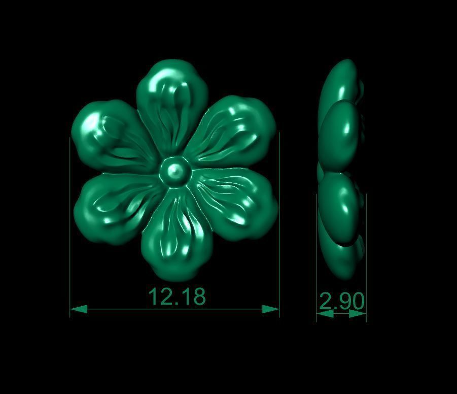 Flower free 3D model 3D printable | CGTrader