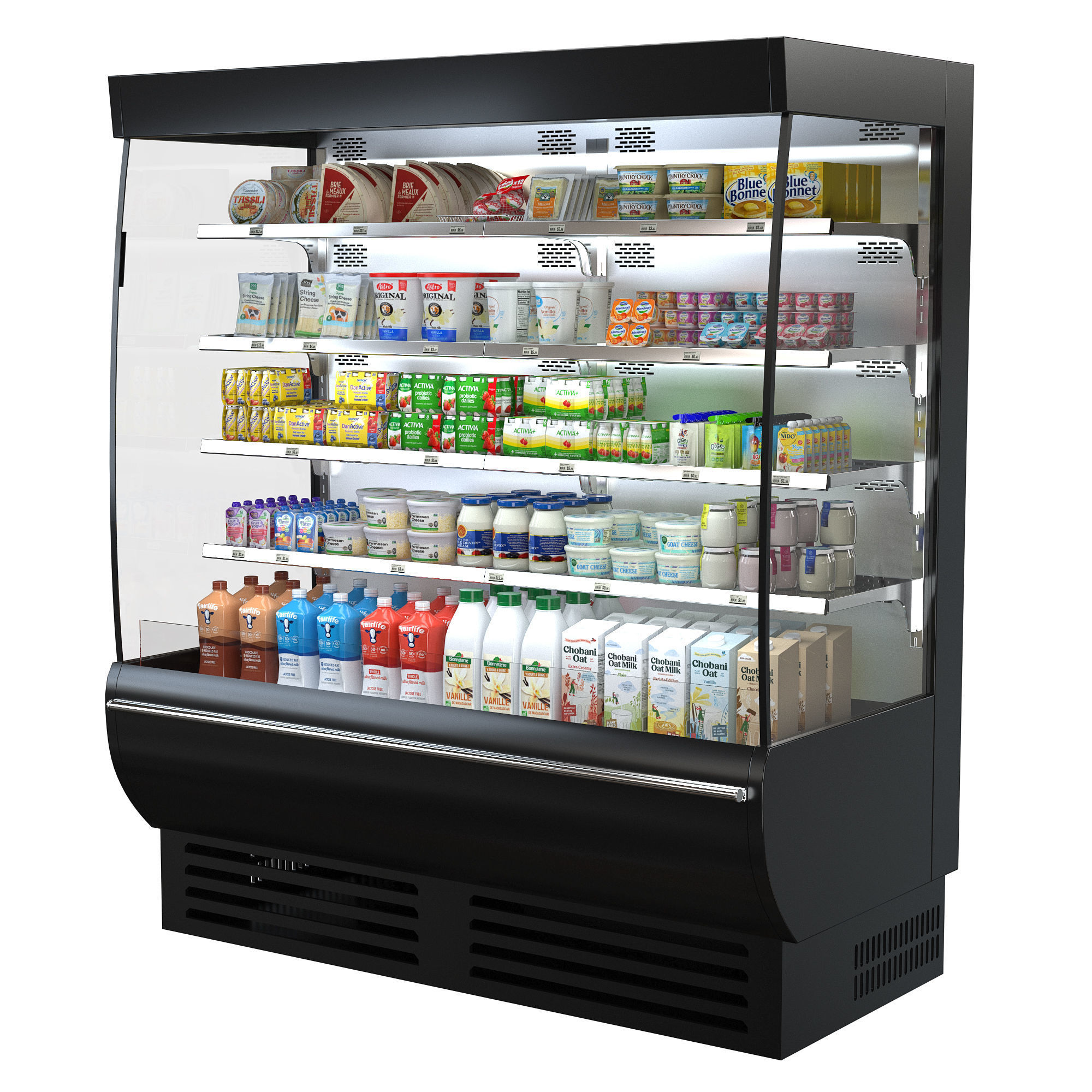 3D model Dairy showcase VR / AR / low-poly | CGTrader