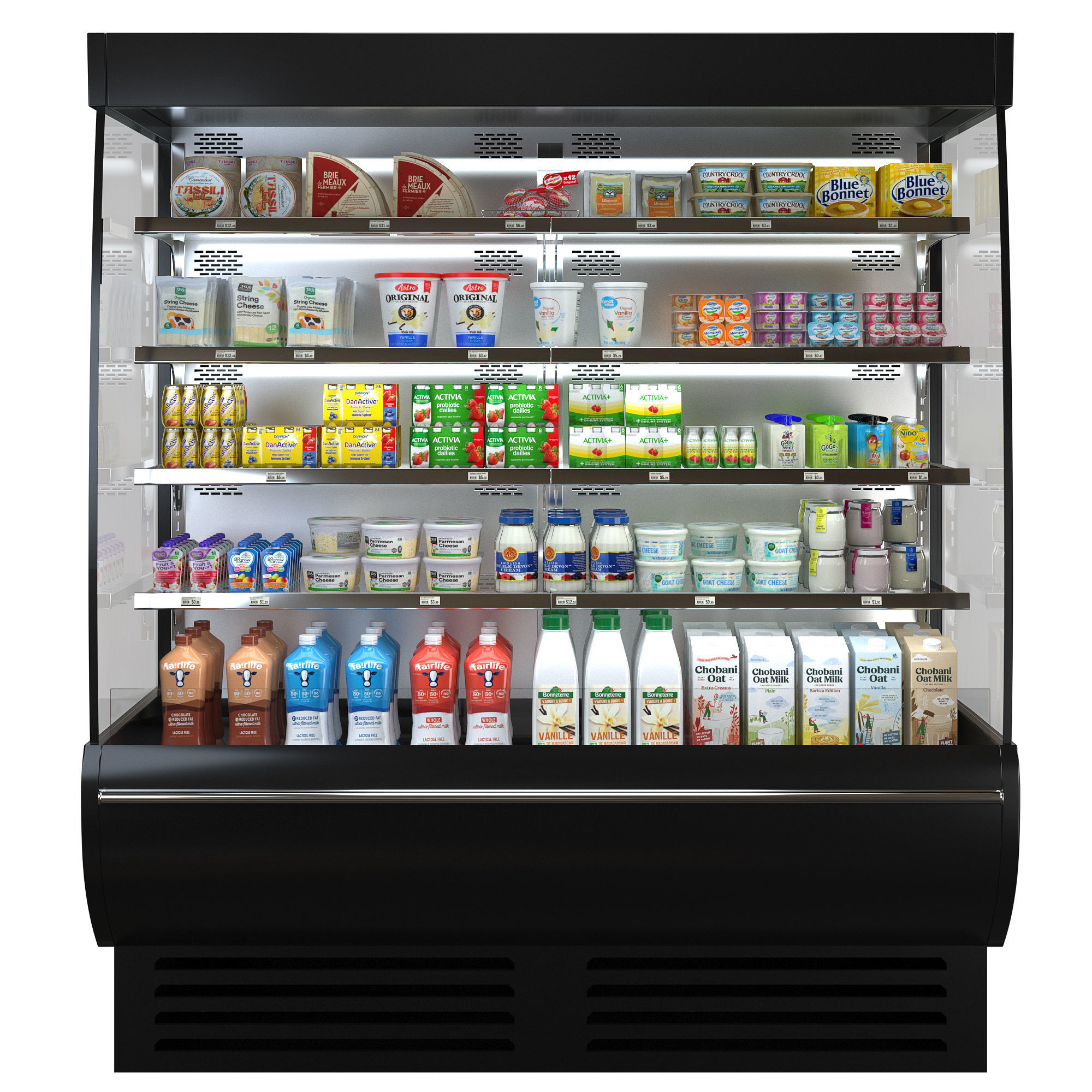 3D model Dairy showcase VR / AR / low-poly | CGTrader