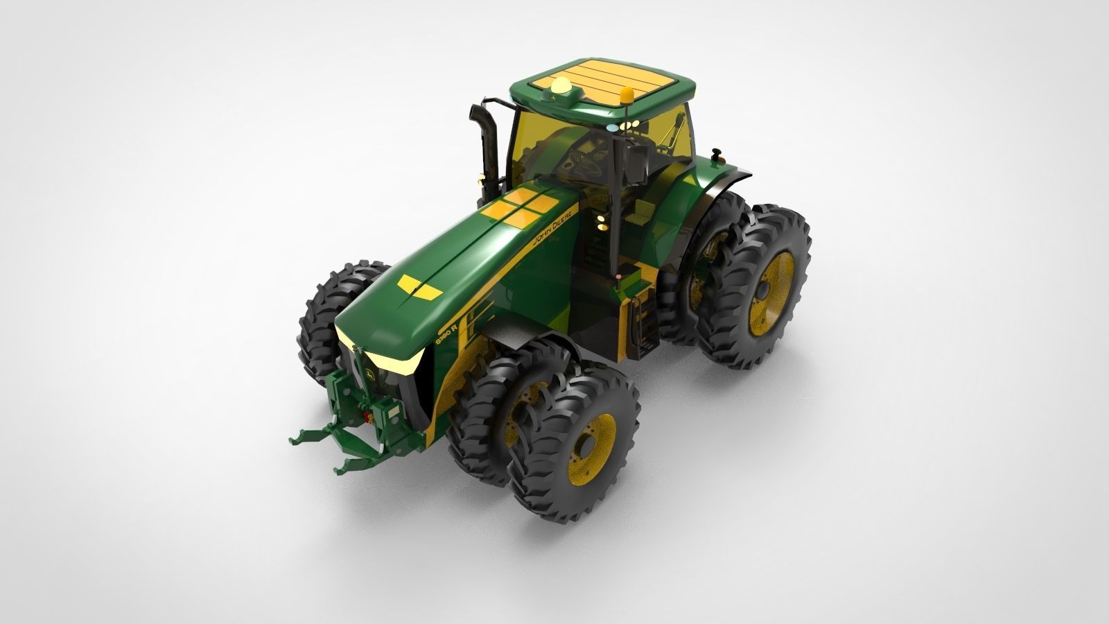 Farm Tractor john deere 3D model | CGTrader