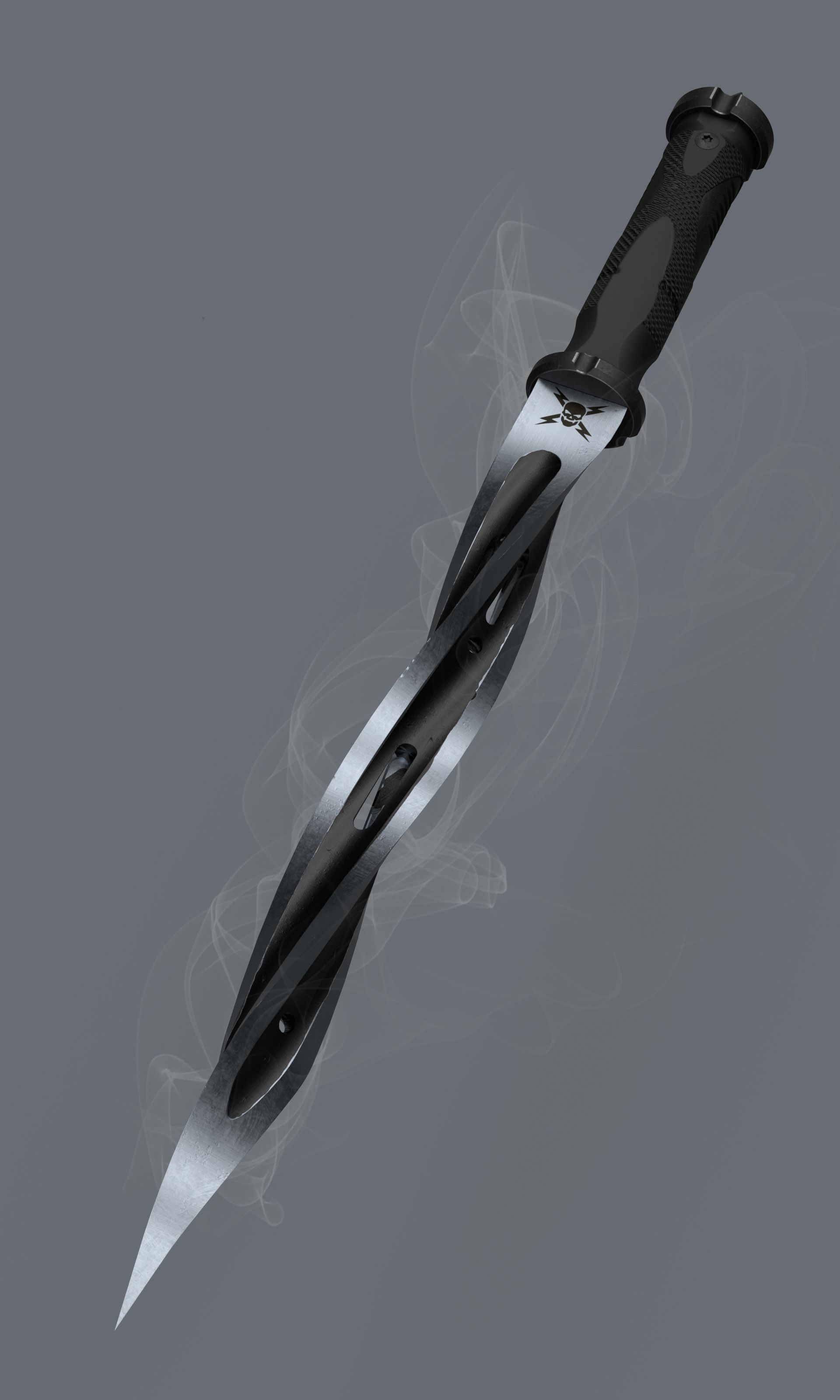 Daga Tres Filos M48 Cyclone United Cutlery 3D model | CGTrader