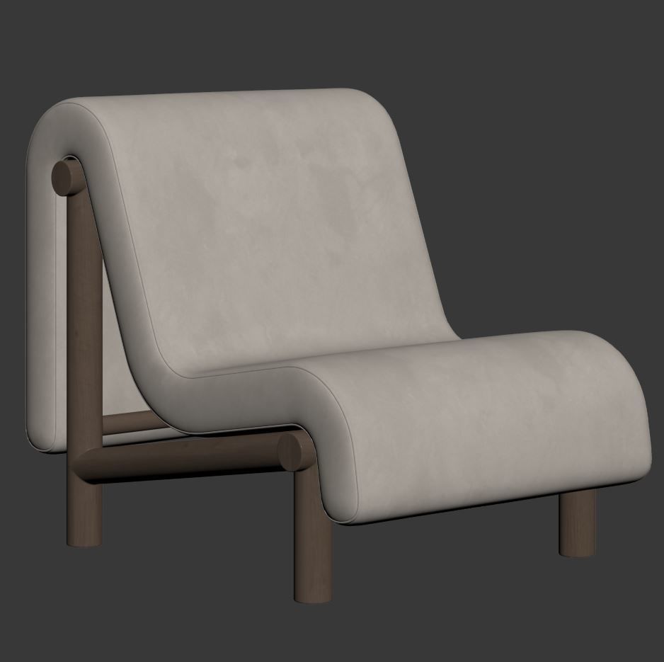 Melt Lounge Chair by Bower Studios 3D model | CGTrader
