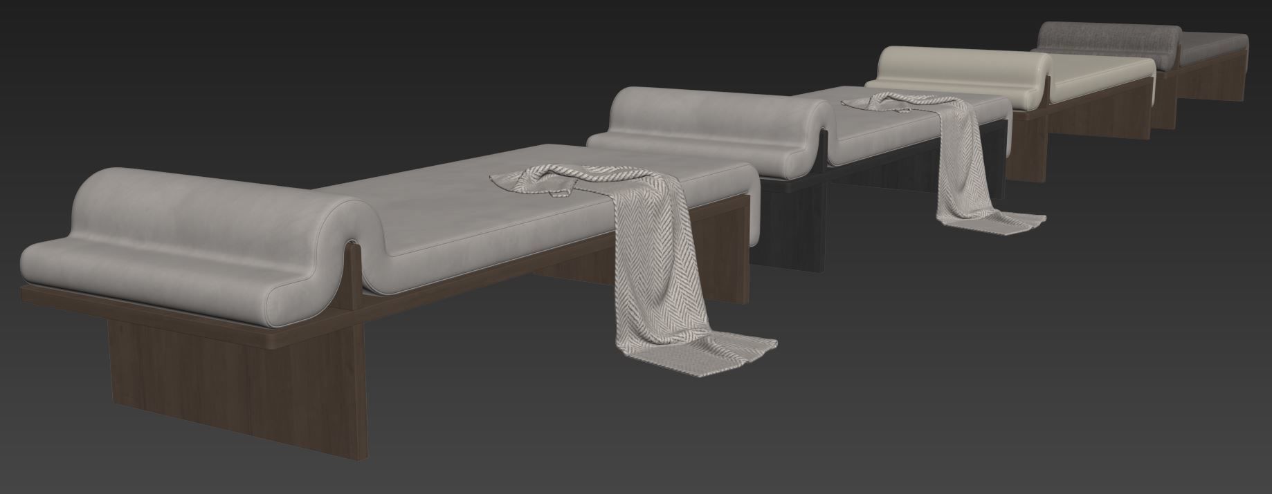 Melt Daybed by Bower Studios 3D model | CGTrader