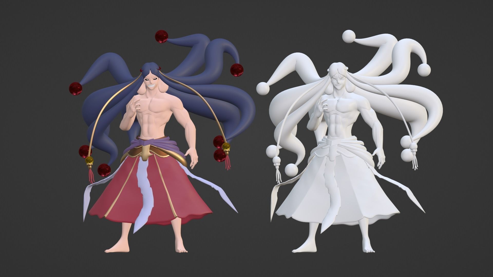 Zerofuku - Record of Ragnarok 3D model rigged | CGTrader
