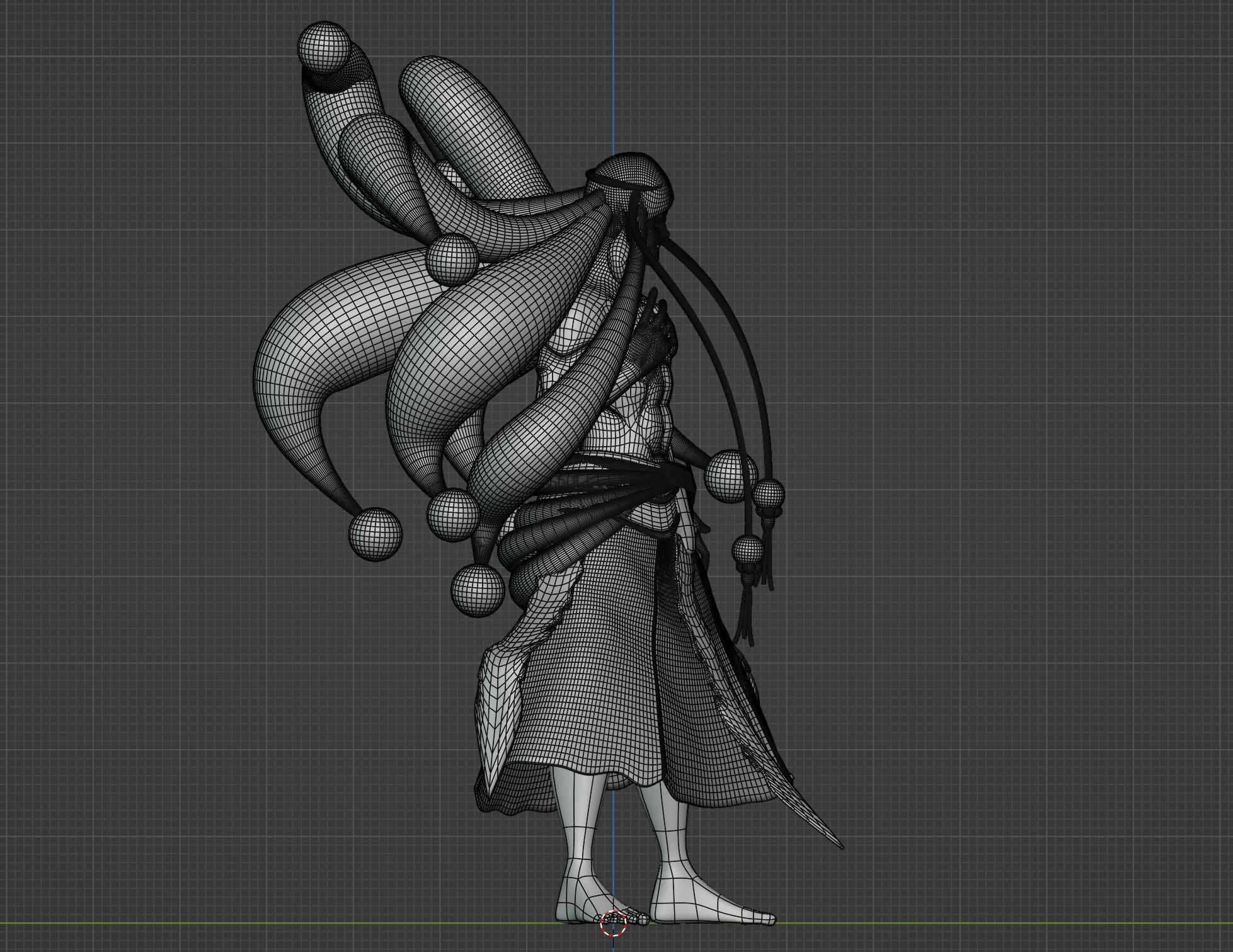 Zerofuku - Record of Ragnarok 3D model rigged | CGTrader