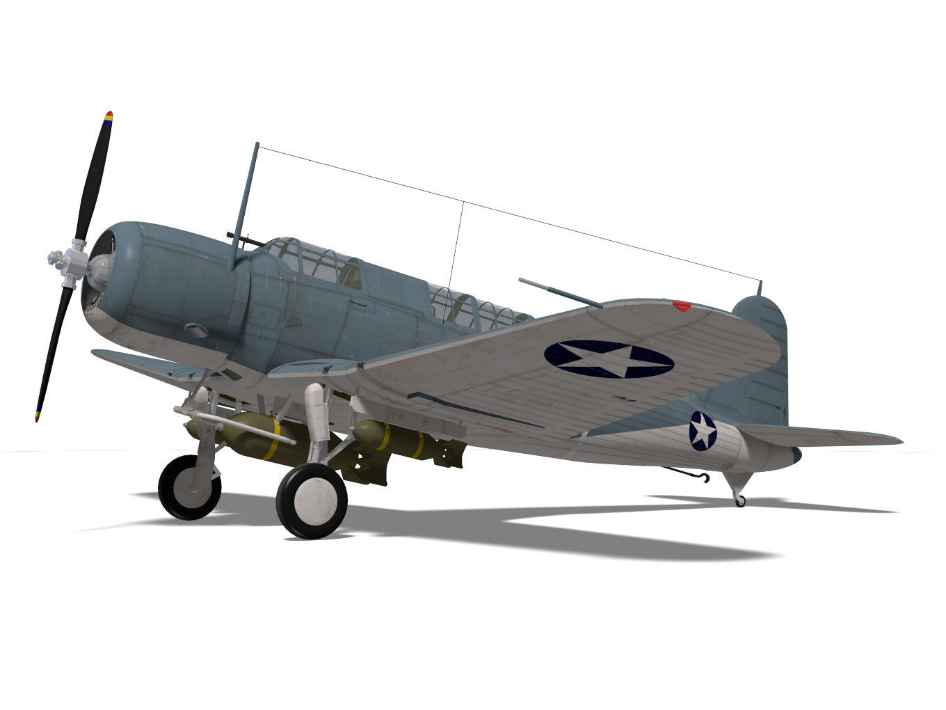 Chance Vought SB2U-3 Vindicator 3D model | CGTrader