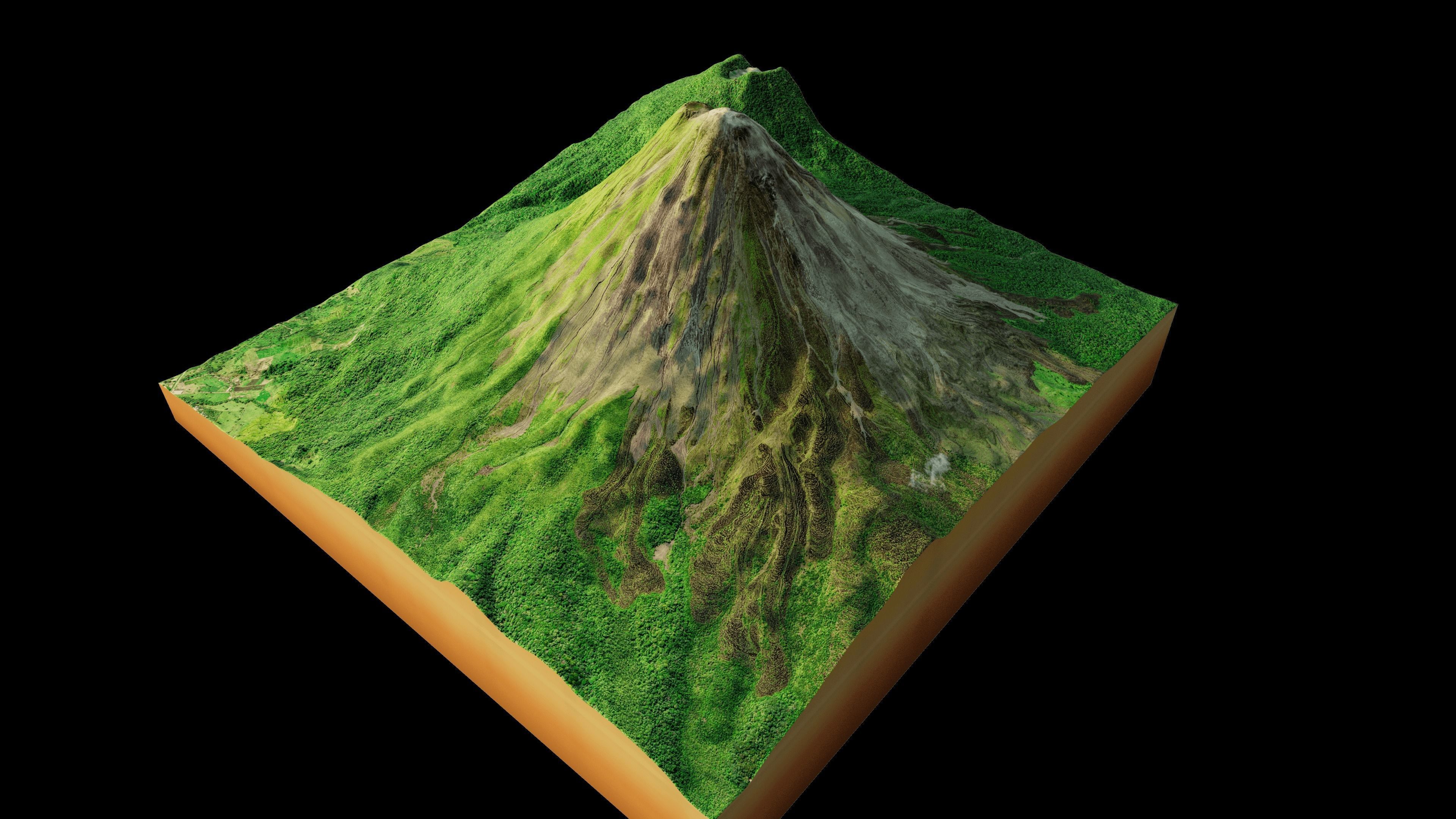 Arenal Volcano 3d model terrain 3D model | CGTrader