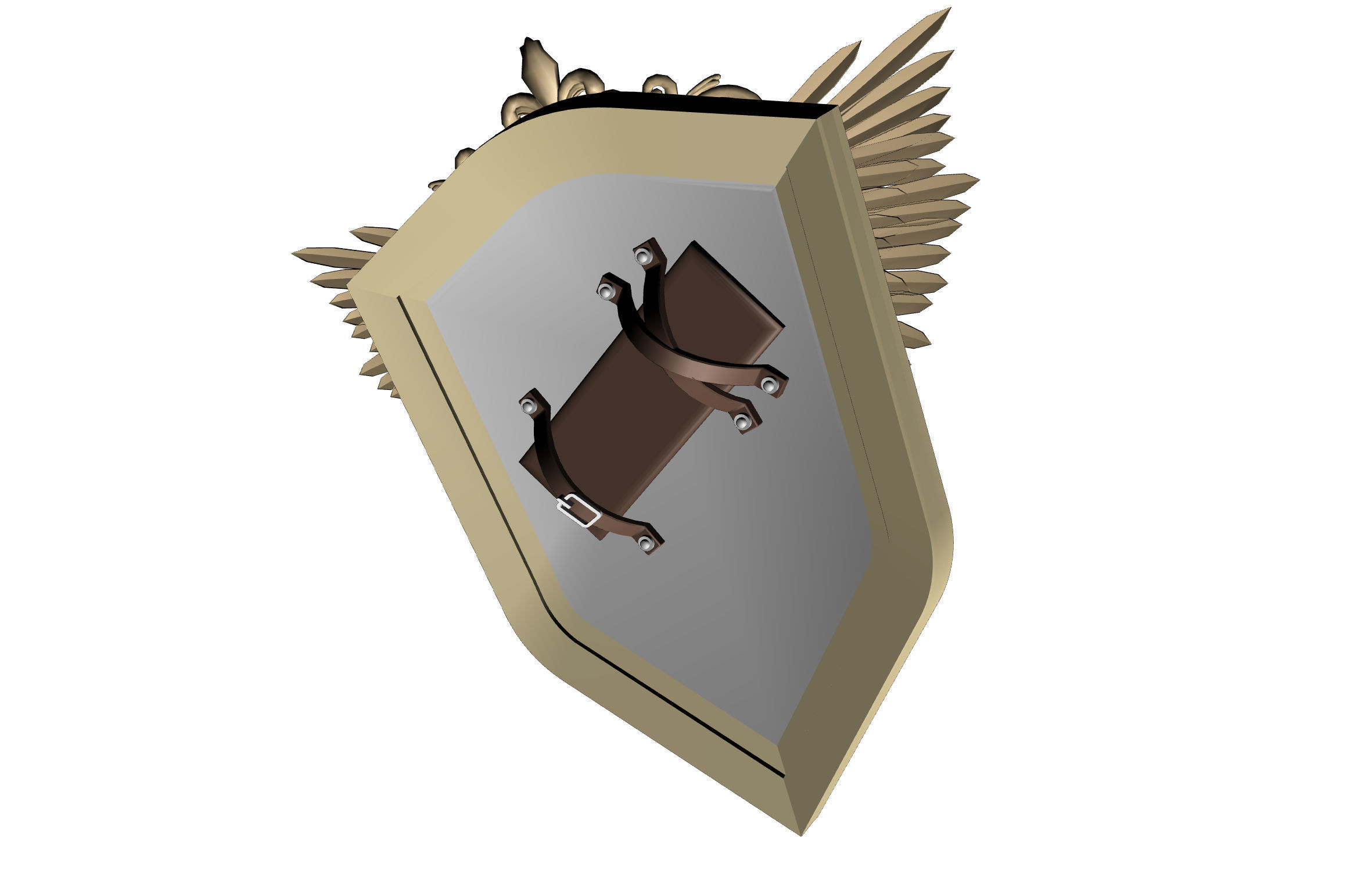 Shield package 3D model | CGTrader