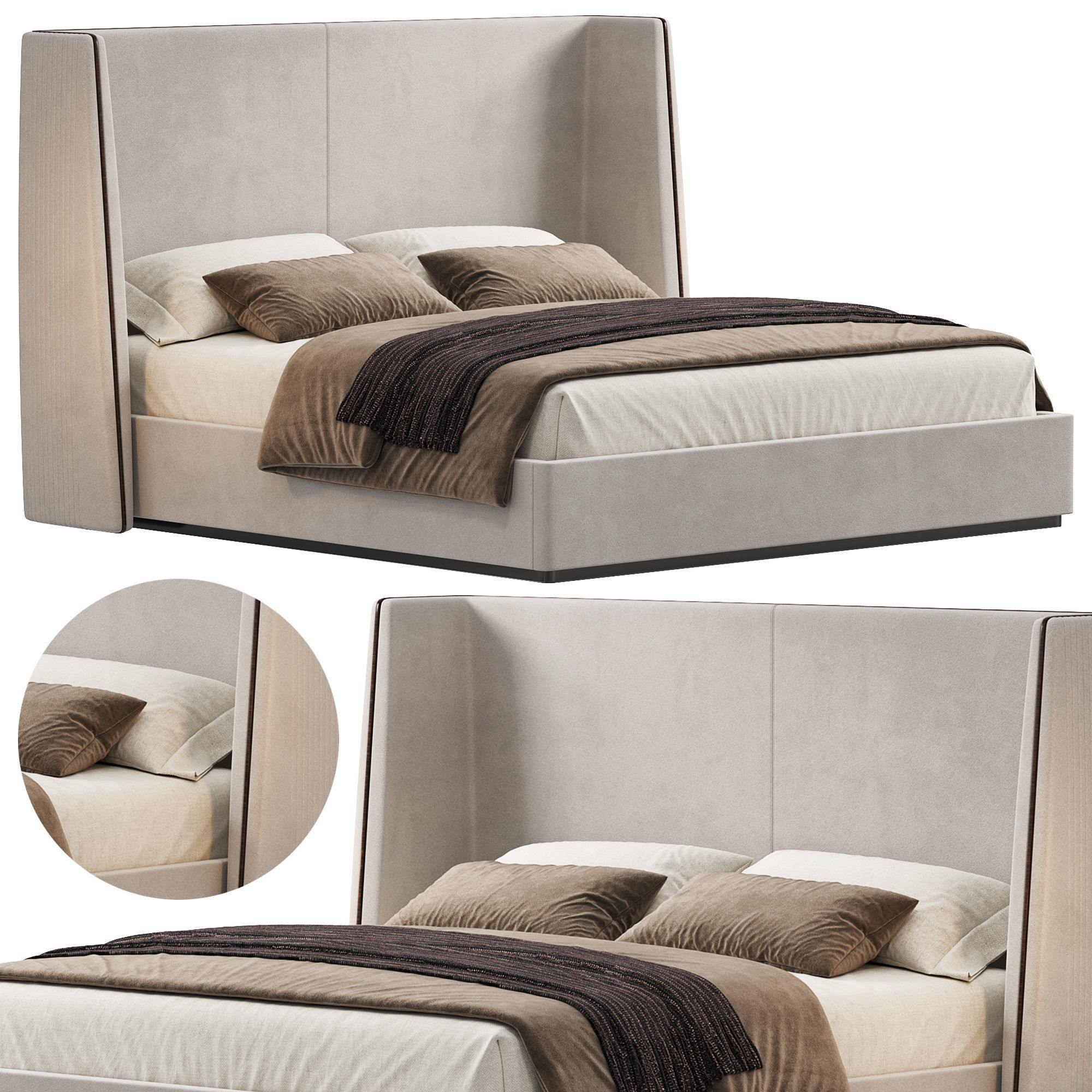 BARLOW Bed by Mezzo 3D model | CGTrader