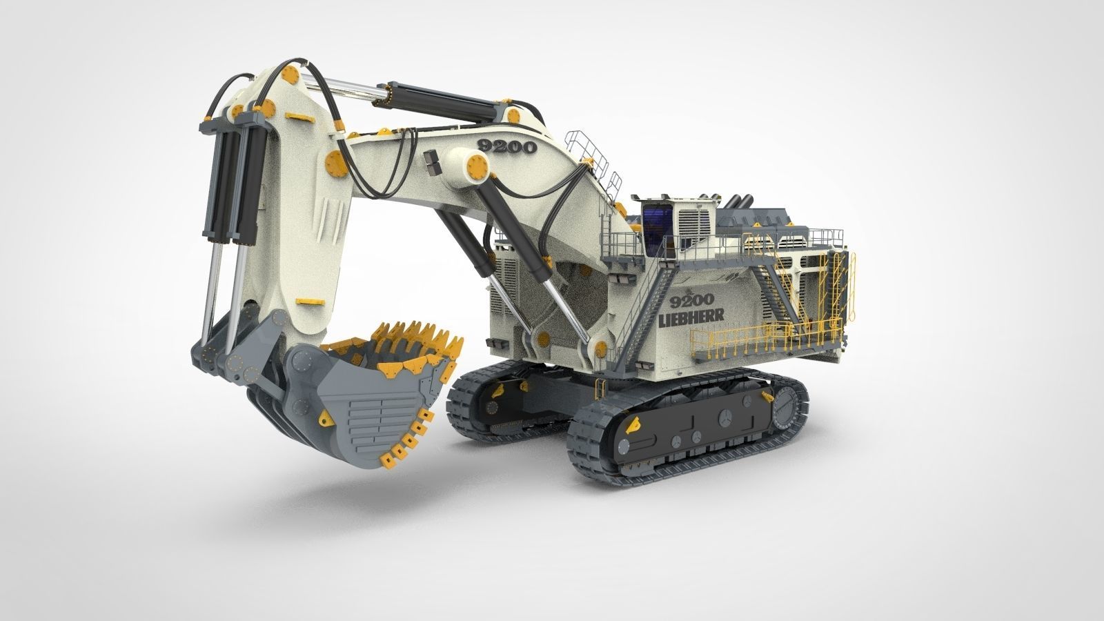 Liebherr R9200 Mining Excavator 3D model | CGTrader