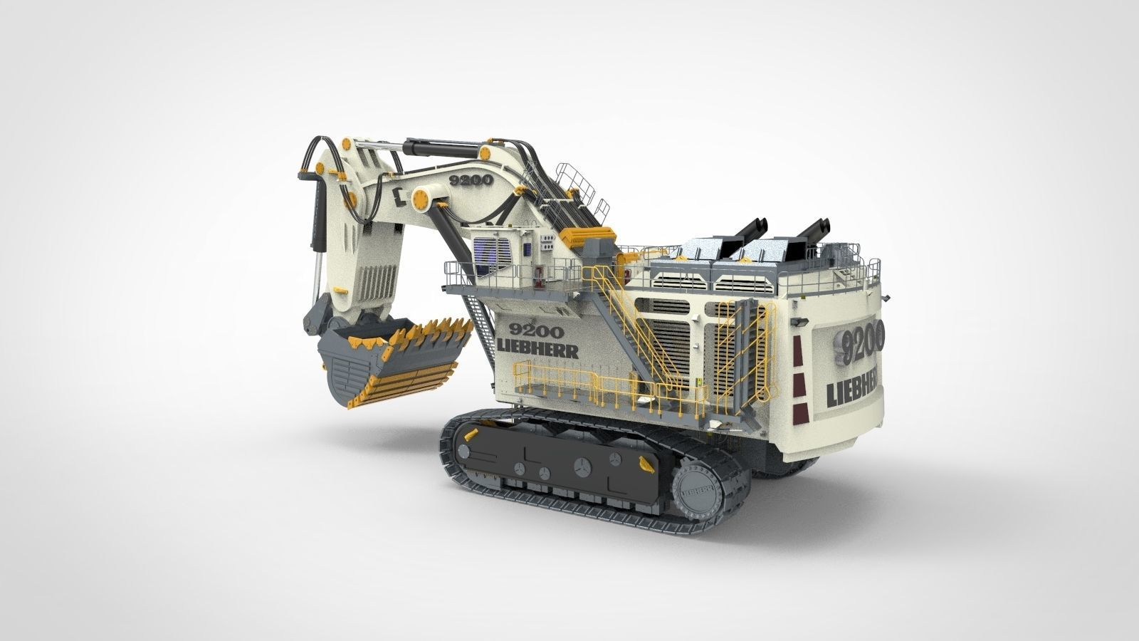 Liebherr R9200 Mining Excavator 3D model | CGTrader
