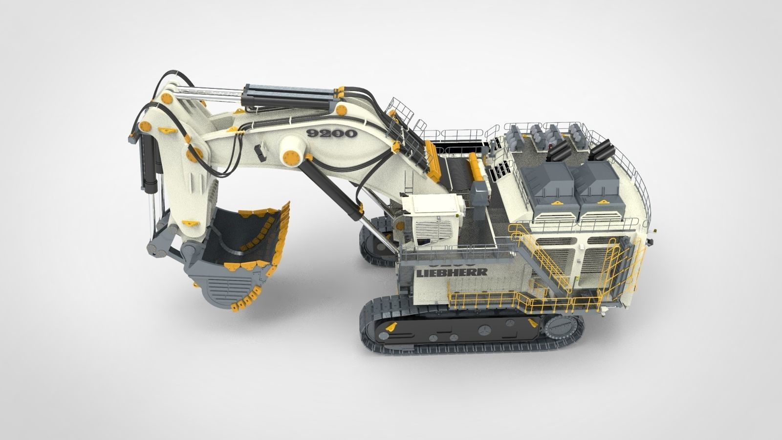 Liebherr R9200 Mining Excavator 3D model | CGTrader