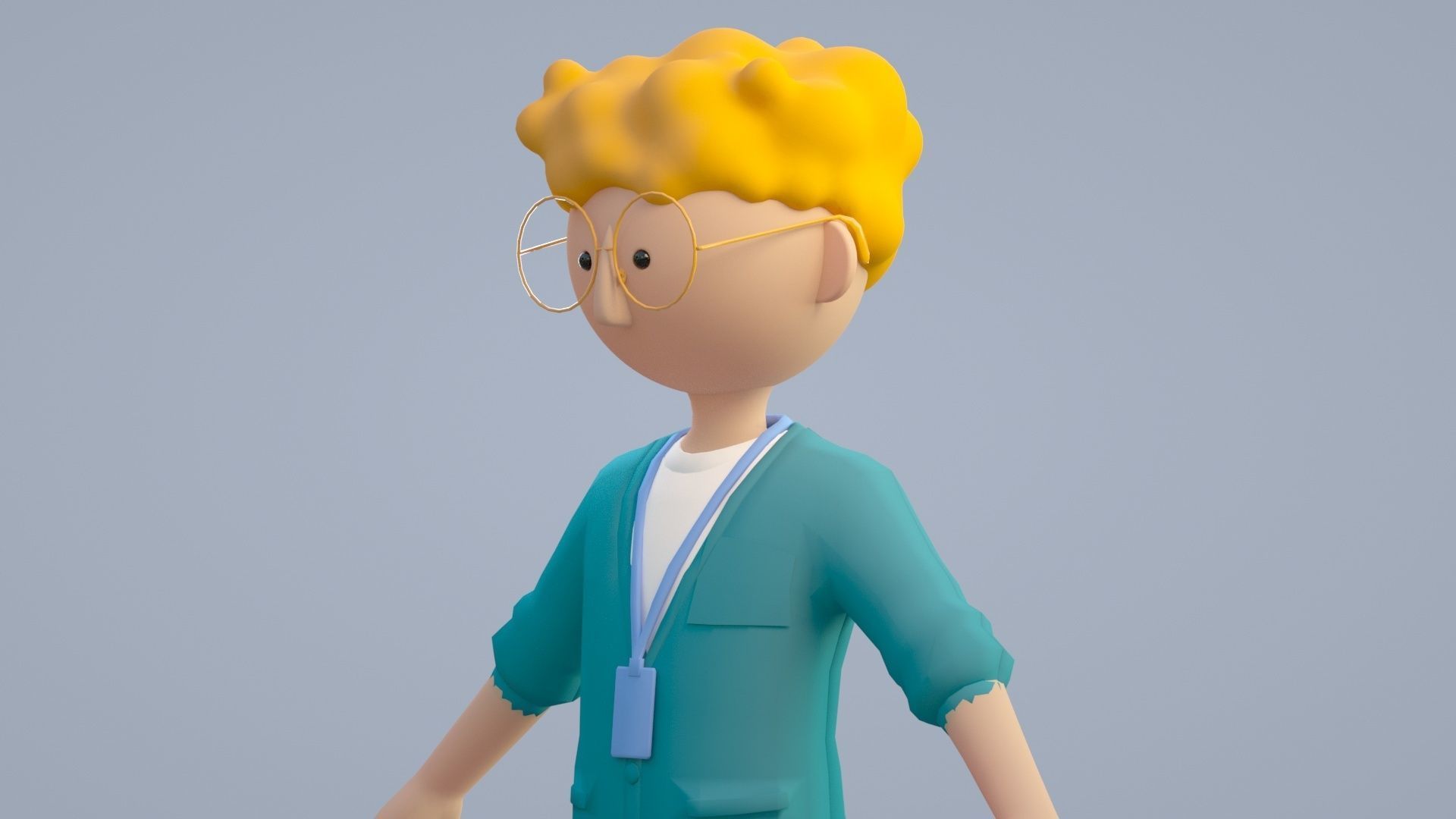 Cartoon Boy Manager Young Father 3D model | CGTrader