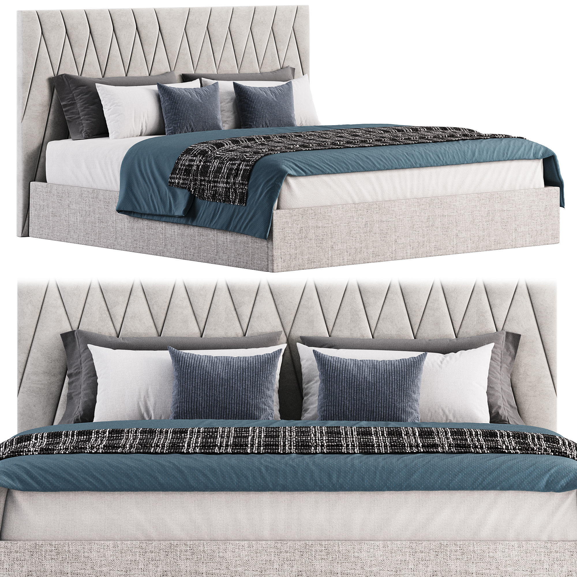 Batha II bed by Evanyrouse 3D model | CGTrader