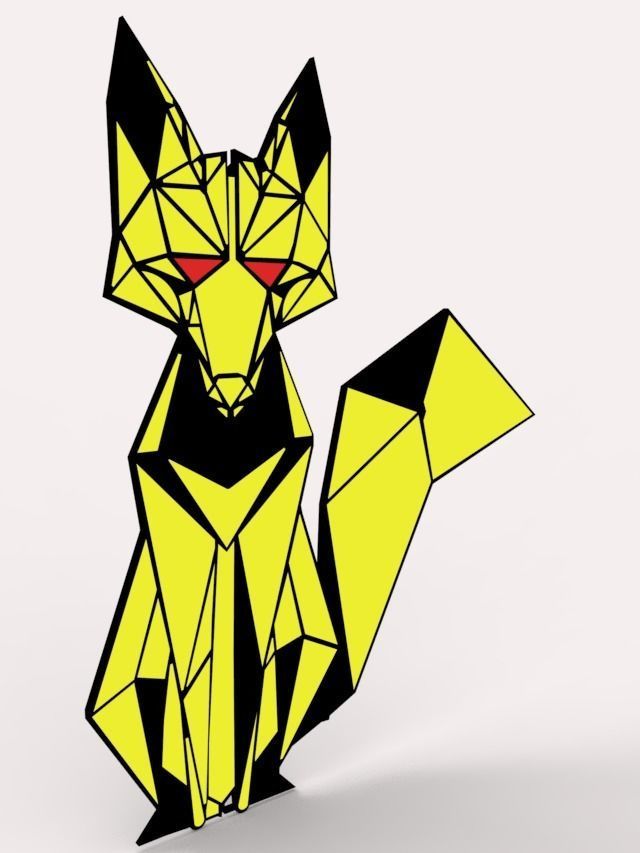 3D model FOX 3D 2D VR / AR / low-poly | CGTrader