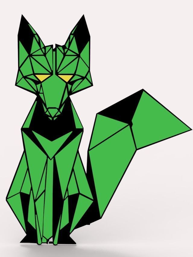 3D model FOX 3D 2D VR / AR / low-poly | CGTrader