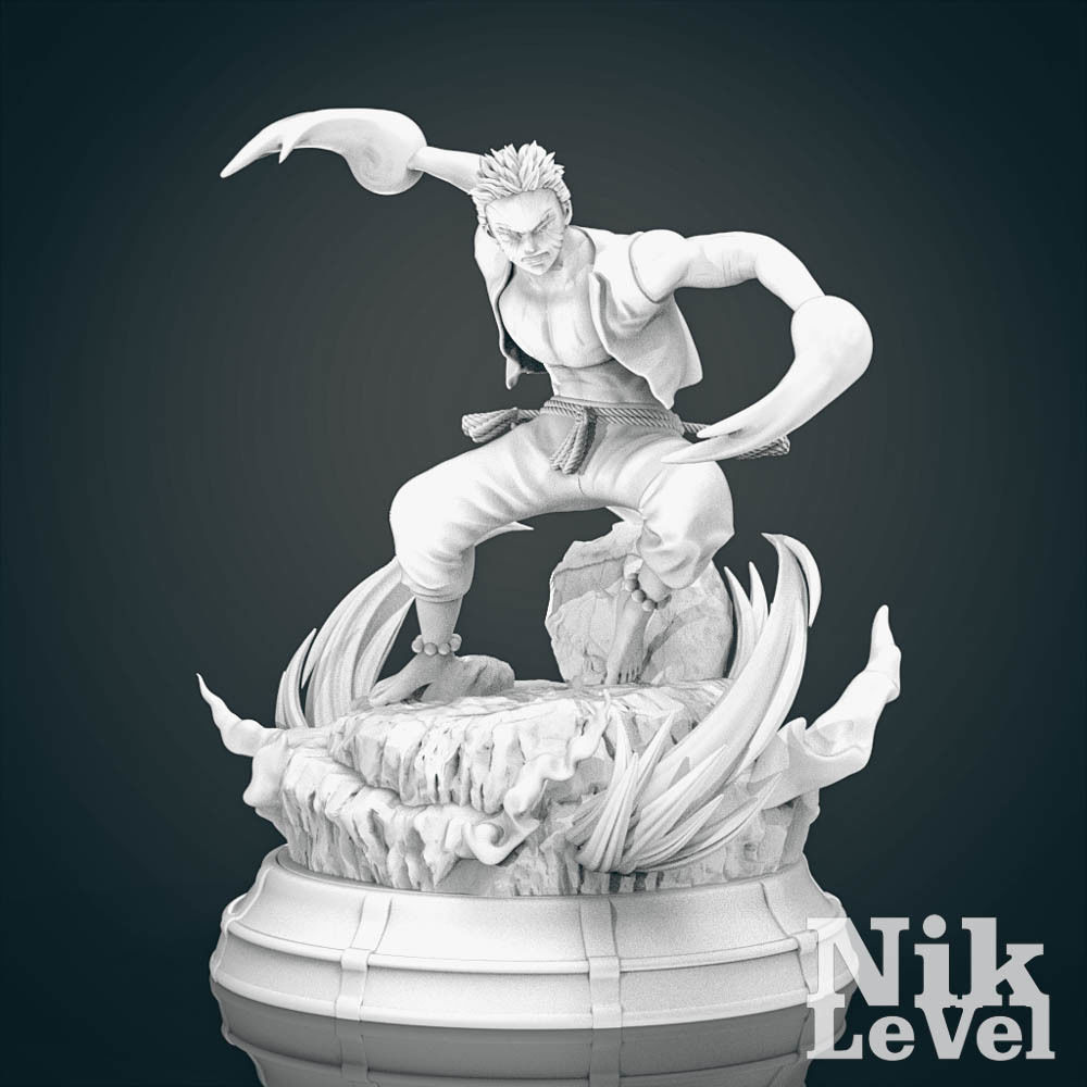 Akaza Kimetsu No Yaiba 3D Printable 3D model 3D printable | CGTrader
