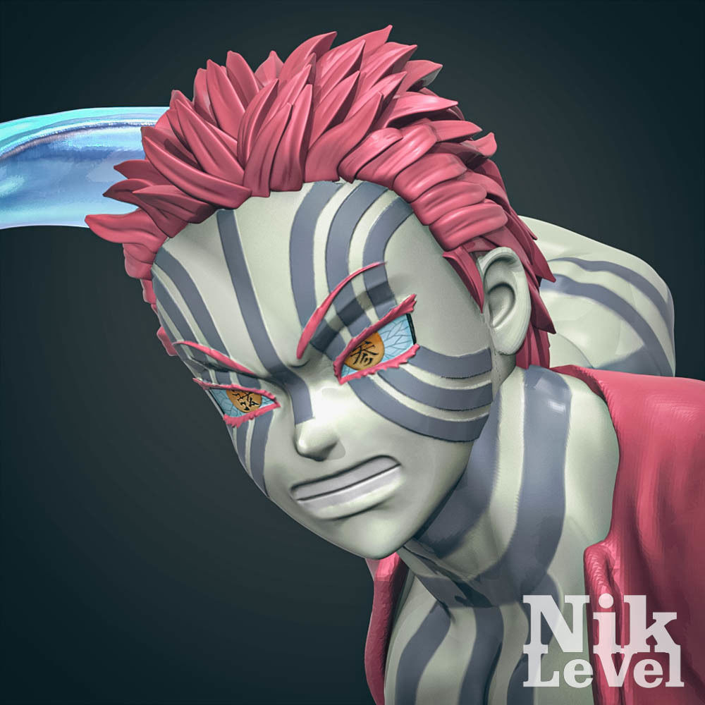 Akaza Kimetsu No Yaiba 3D Printable 3D model 3D printable | CGTrader